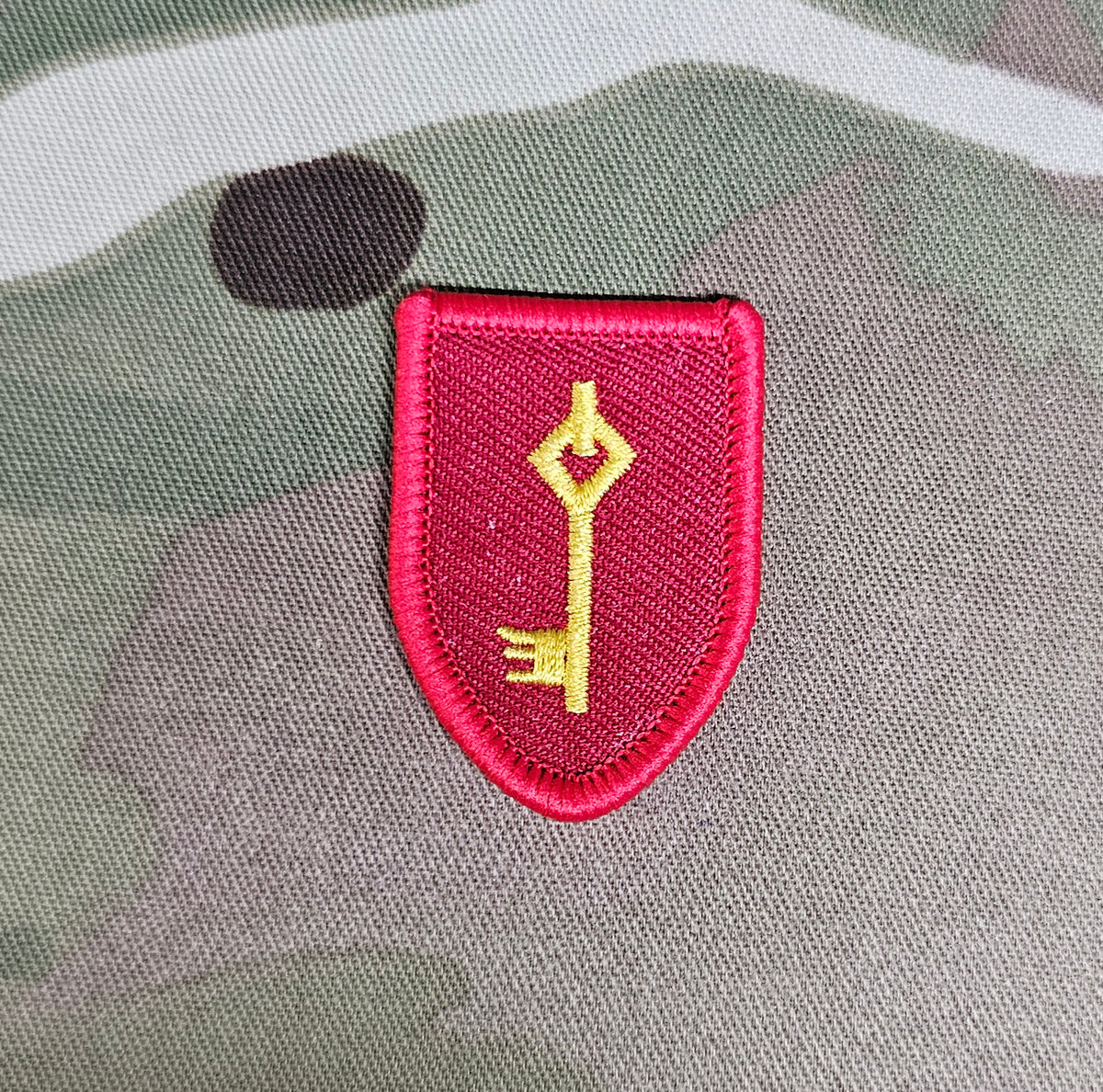 Royal Gibraltar Regiment TRF - Working Dress (RGR) Embroidered Badge P – Badge Workshop