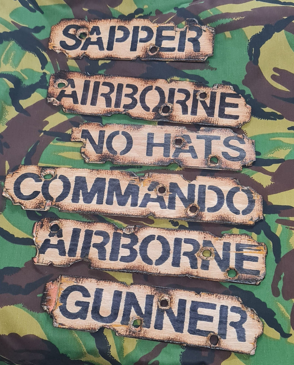 Recce Wooden Sign – Badge Workshop
