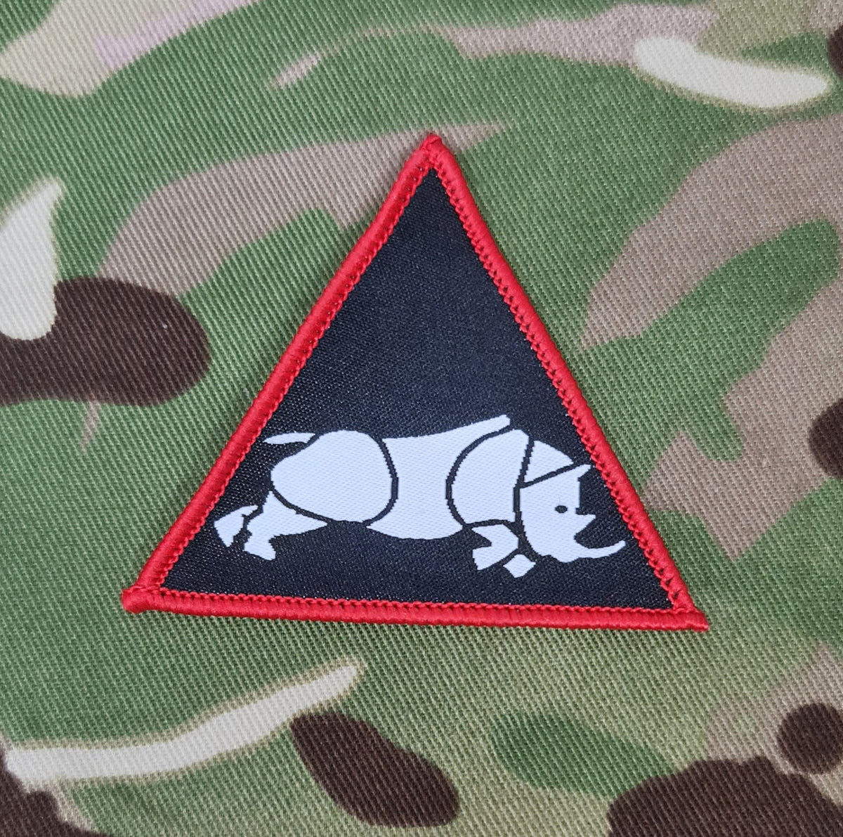 1 (UK) Division (Charging Rhino) Brigade Woven Badge - Full Colour ...