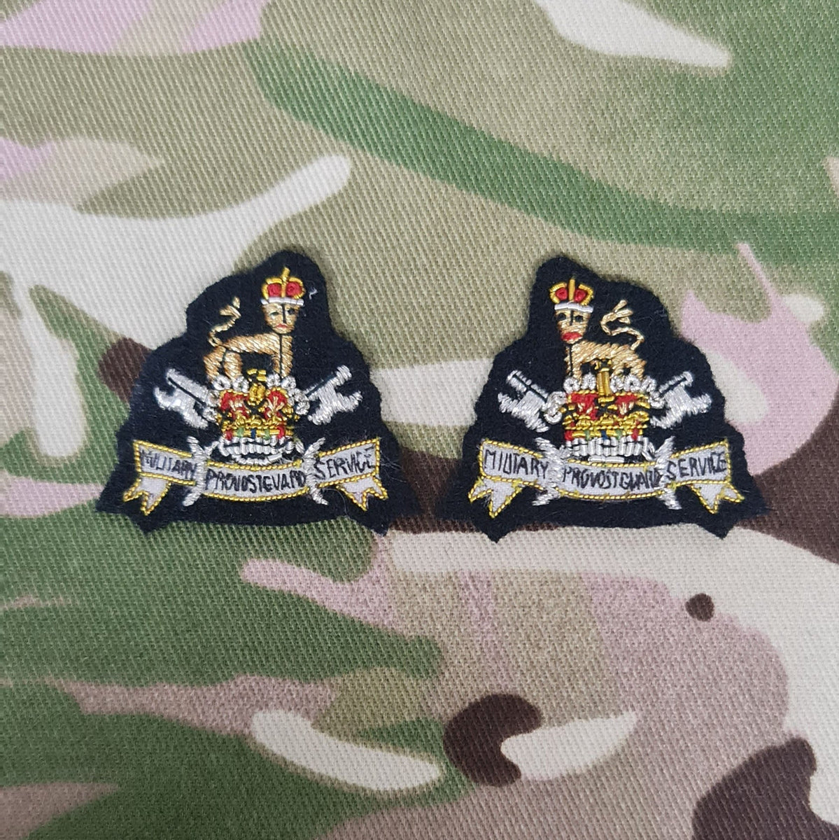 MPGS (Military Provost Guard Service) Wire Bullion Embroidered Mess Dr ...