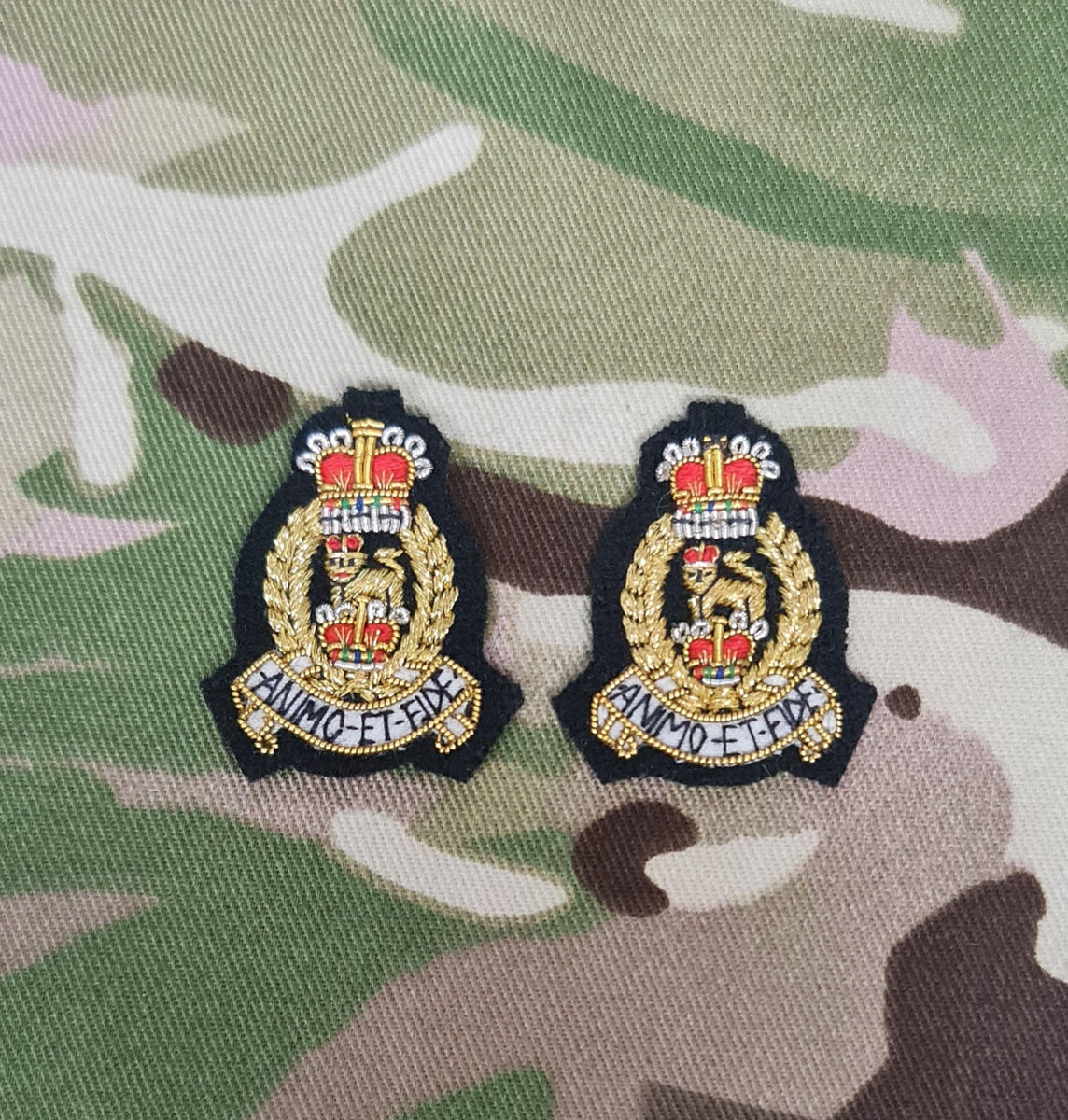 AGC SPS Wire Bullion Embroidered Mess Dress Collar Badges – Badge Workshop