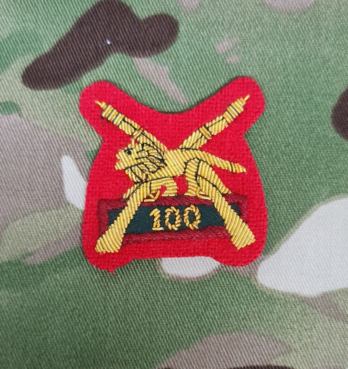 Bisley 100 shooting qualification Mess Dress Badge Scarlet – Badge Workshop