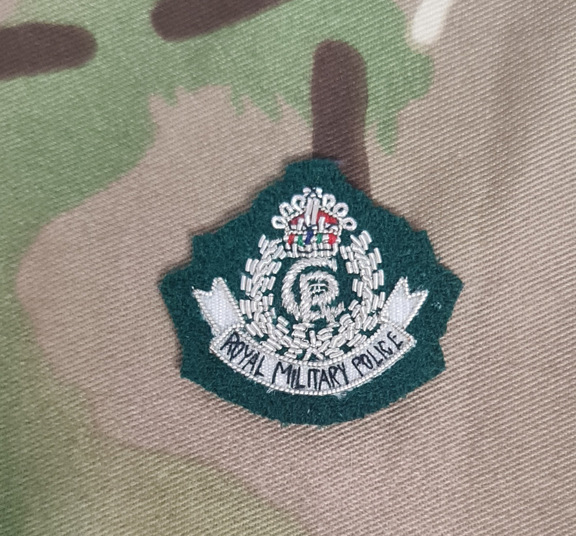Royal Military Police / AGC RMP (Commando Green) Officers Bullion stit ...