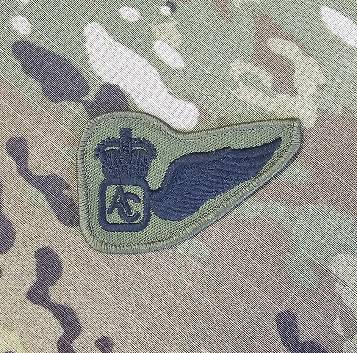 AAC / Army Air Corps - Air Crew (AC) Subdued Brevet / Wing Badge ...