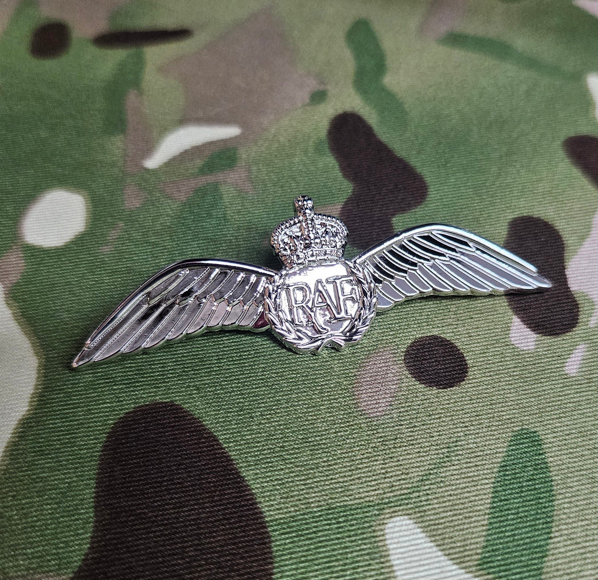 RAF / Royal Air Force Pilots Wings Metal (Kings Crown / CR3) - (Full S ...