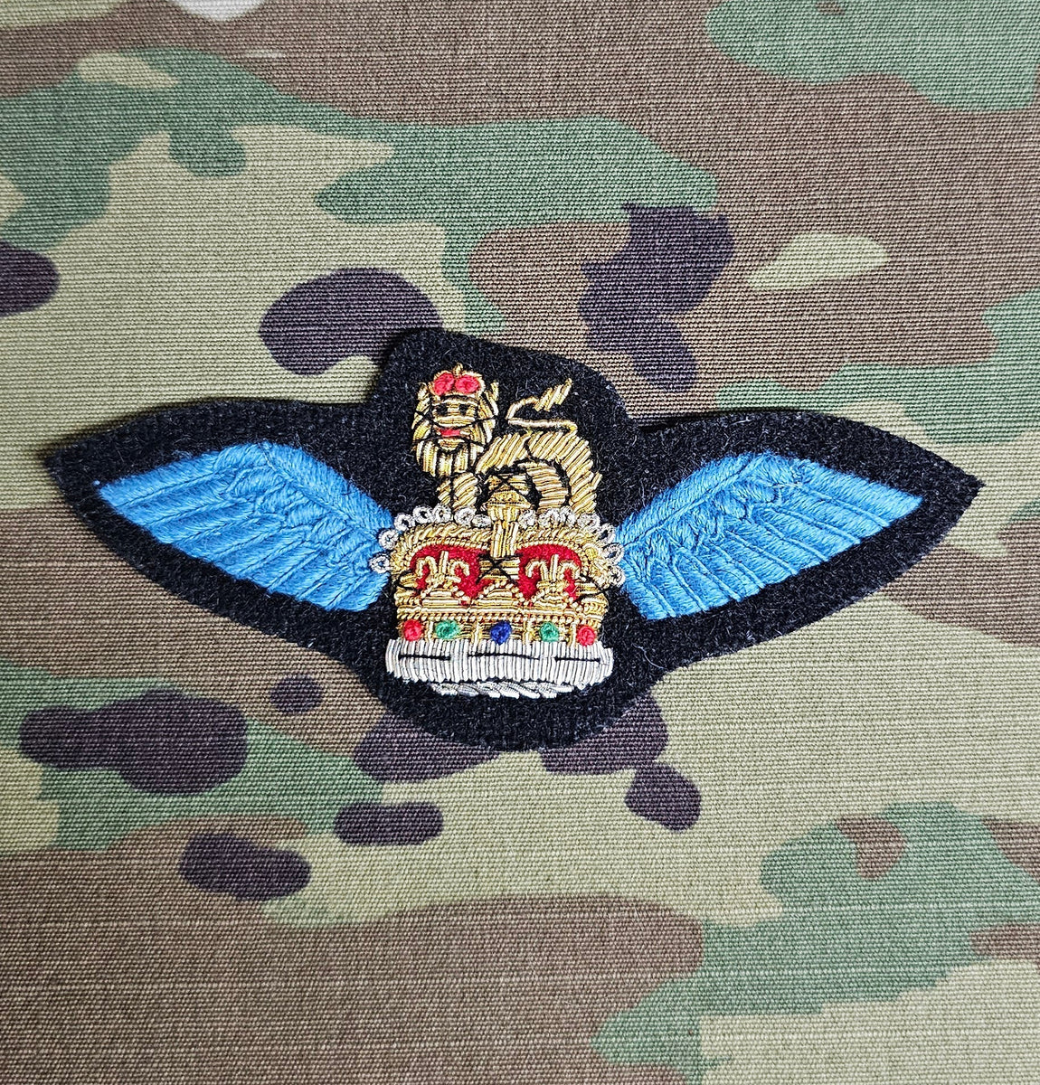 Army Air Corps (AAC) Officer Pilots Wings No2 Service Dress Badge (EII ...