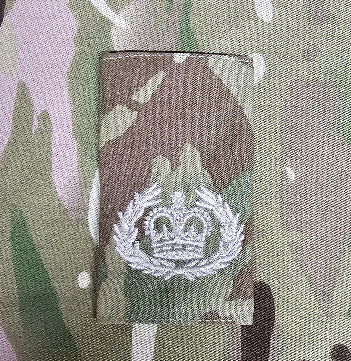 MTP Rank slide - British Army Issue Style - WO2 / RQMS – Badge Workshop
