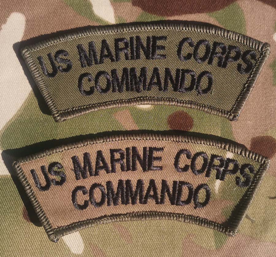 United States / US Marine Corps Commando / USMC / Shoulder Flash / Mud ...