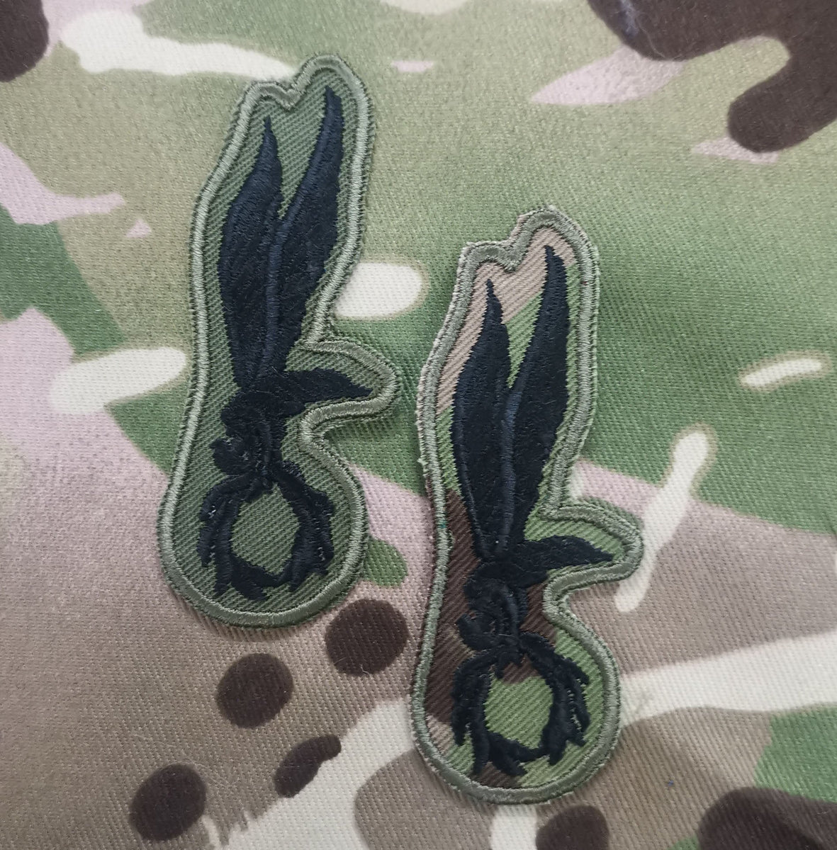 Polish / polska Cloth Parachutist qualification Jump Wings contoured d ...