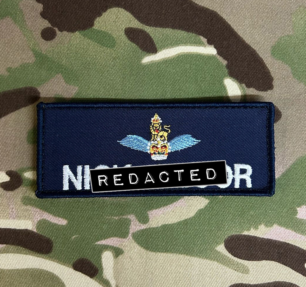 Army Air Corps Helicopter Pilot - Royal Navy style - Name Tape - (Rig2 ...