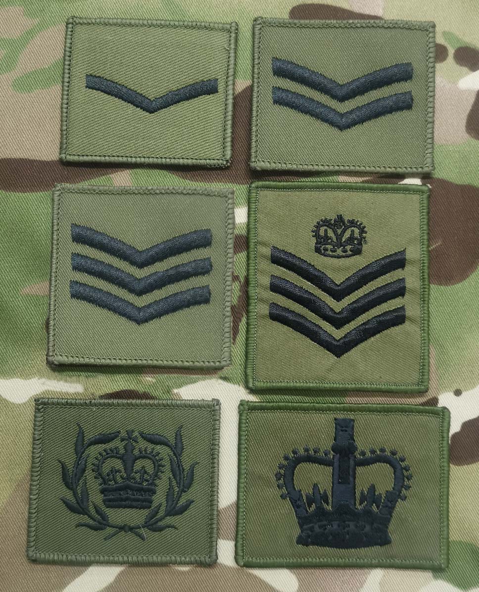 Combat Patches Badges Of Rank Army (EIIR) – Badge Workshop