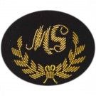Machine Gunner Gold On Black Badge Wire Bullion Embroidered Badge ...