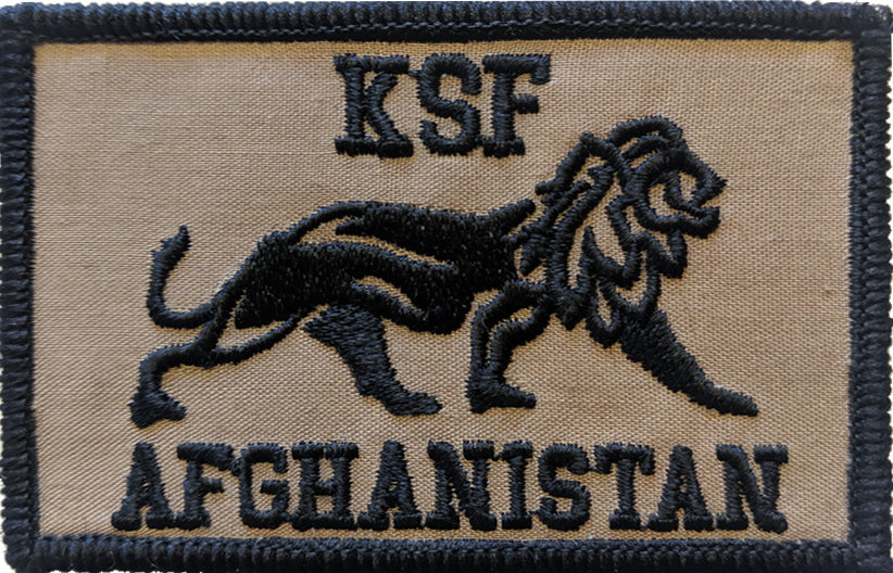 KSF Resolute Support Patch on tan – Badge Workshop