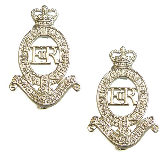 Royal Horse Artillery Collar Badges RHA – Badge Workshop